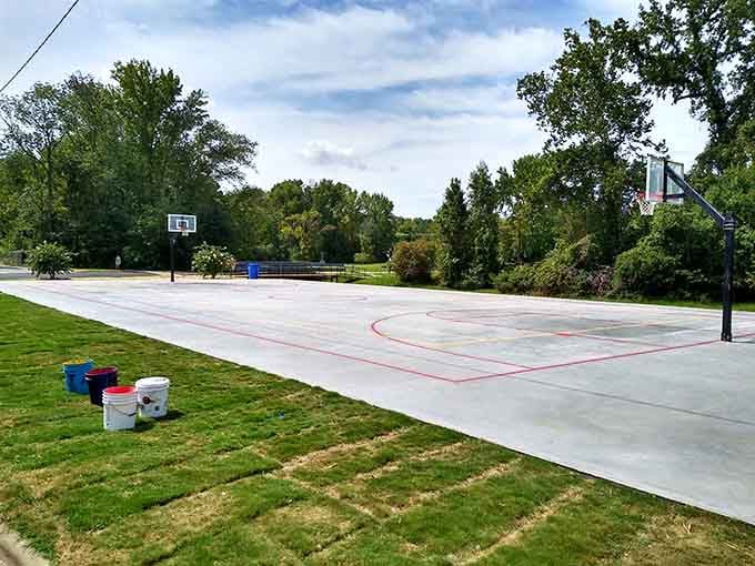 Chaloner Recreation Center's courts await your pickup game, where everyone's still got moves they swear they have.