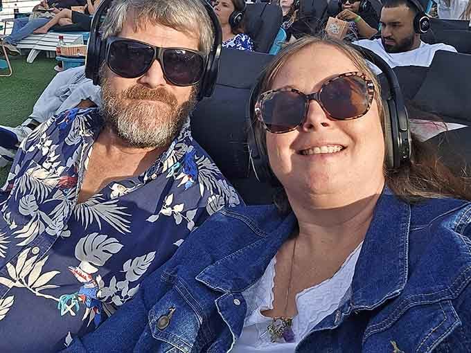 Wireless headphones mean crystal-clear sound without disturbing the neighbors several stories below you.