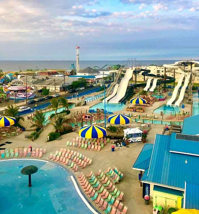 An aerial view revealing the full scope of aquatic possibilities spread out like a water-lover's dream.