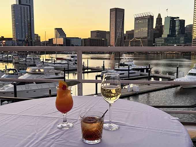 Sunset cocktails by the marina remind you that sometimes the best moments are the simplest ones.