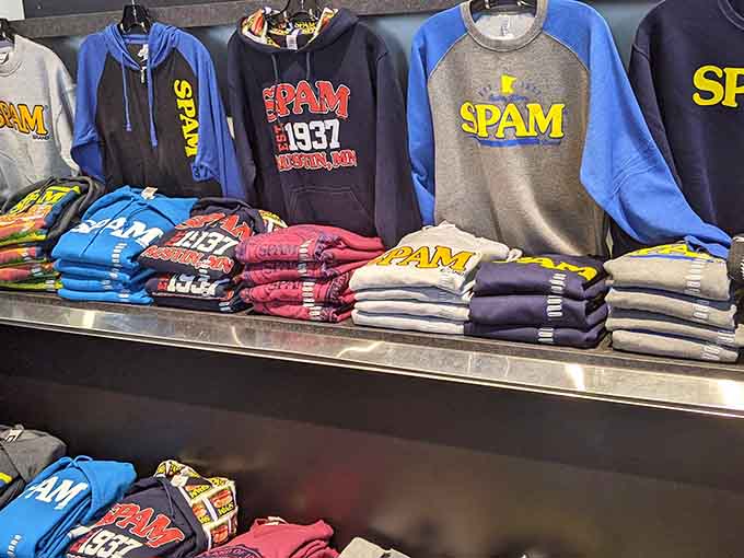 SPAM hoodies and sweatshirts let you wear your canned meat pride literally on your sleeve year-round.