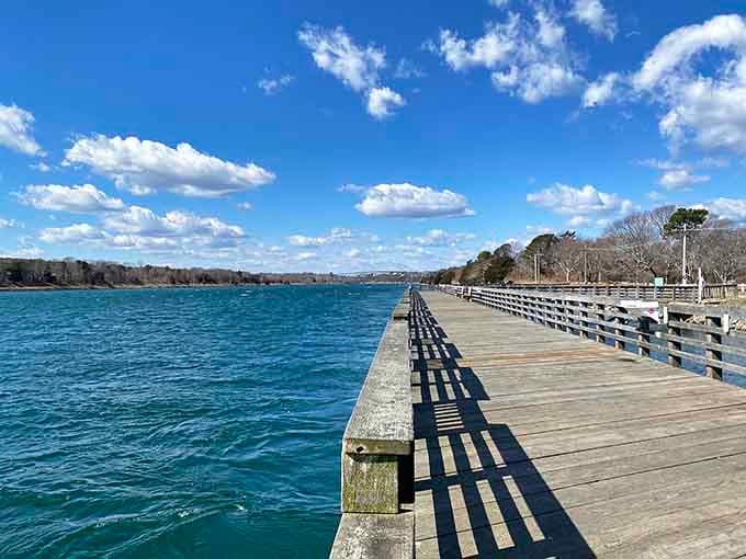 Scusset Beach State Reservation offers miles of shoreline where you can actually find a spot that isn't elbow-to-elbow with strangers.