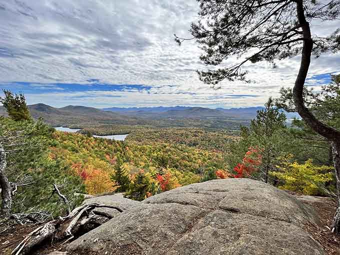 Baker Mountain's summit views reward your hiking efforts with panoramas that make every uphill step feel completely worth the burn.