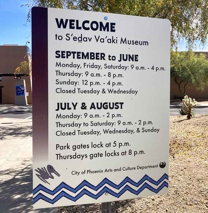 Operating hours posted clearly, because even ancient wonders need to close up shop sometimes, friend.