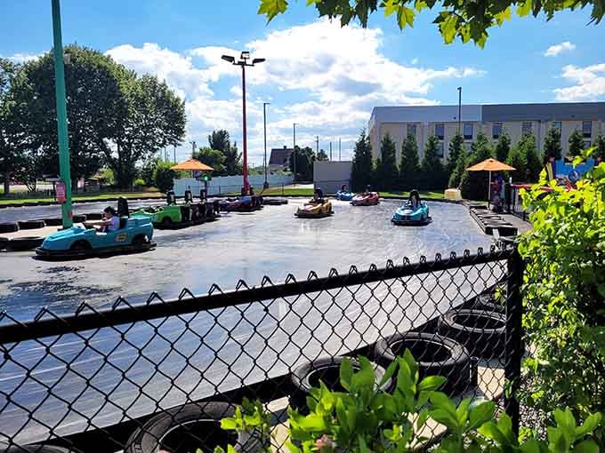 Outdoor karting under open skies beats sitting in traffic while pretending to enjoy your daily commute.