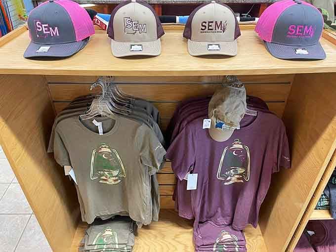 The park store offers souvenirs so you can take home a piece of this paradise, even if just on a t-shirt.