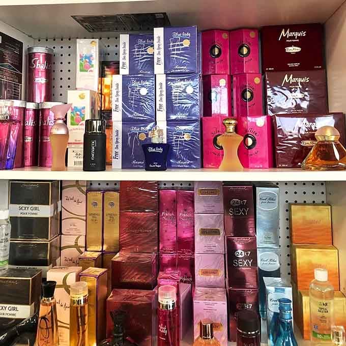 The perfume selection offers scents you won't find at the mall, because smelling unique is always better than smelling familiar.