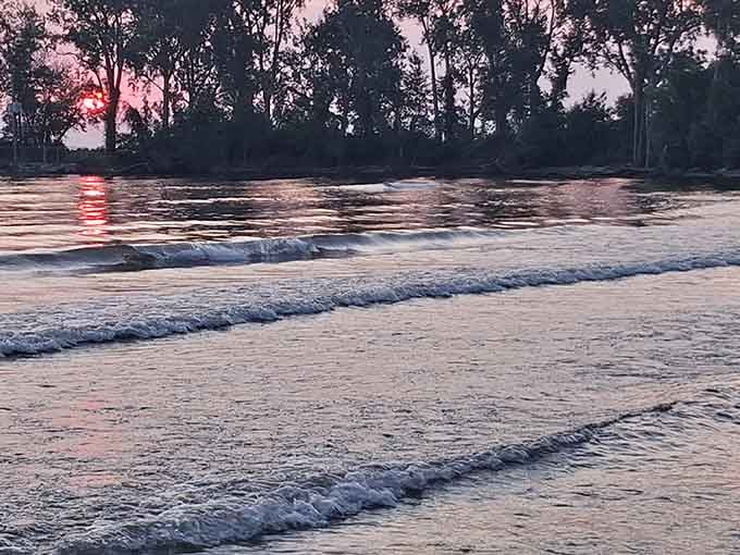 Lake Erie's waves roll in with hypnotic rhythm, providing the soundtrack to your personal escape from reality.