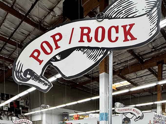 Clear signage helps navigate the vast collection, though half the fun is wandering and discovering.