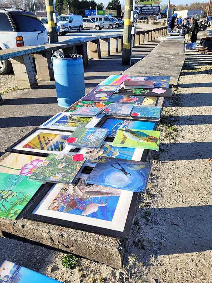 Local artists display original paintings at prices that won't require a second mortgage or gallery pretension.