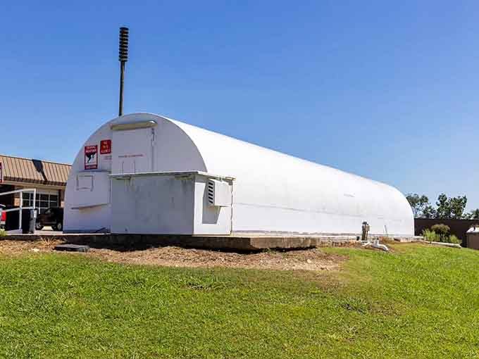 Not the most glamorous structure, but when severe weather hits, this shelter becomes the most important building in town.