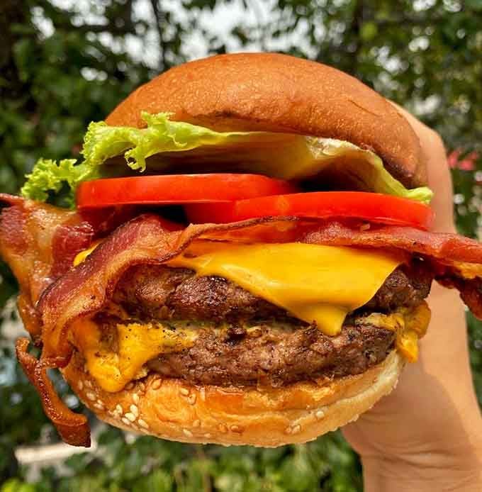 Double bacon, double cheese, double the reason to loosen your belt and embrace the delicious life choices.