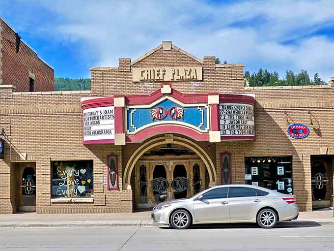 Chief Plaza Theatre stands as downtown's entertainment anchor, because every great food town needs culture between courses.