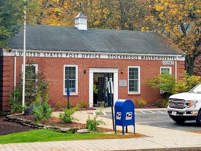 Even the post office looks like it belongs in a painting, because Stockbridge doesn't do ugly.