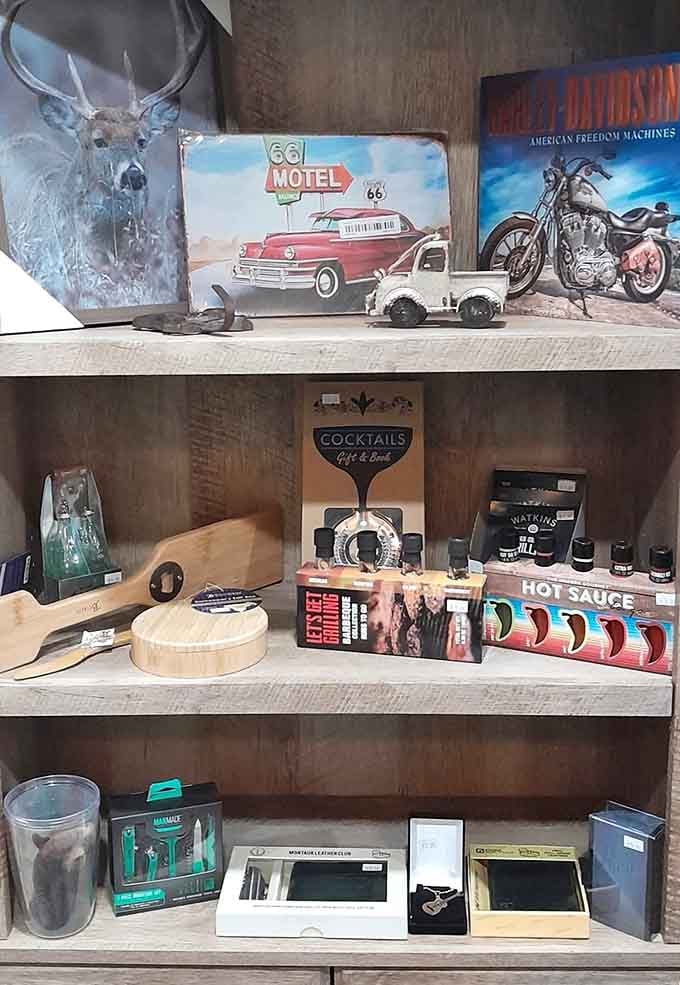 Vintage Americana decor and quirky gifts add character to every corner of this charming shop.