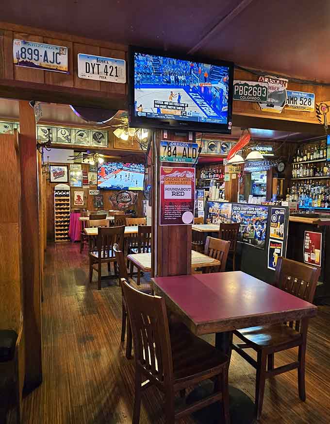 License plates from across America decorate the walls, celebrating the travelers who've discovered this treasure.