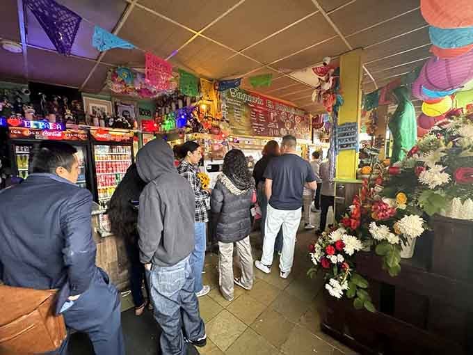 See that line of people waiting patiently? That's the universal sign of a place that's absolutely worth your time.