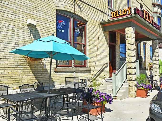 Outdoor seating for those perfect Wisconsin days when the weather cooperates and dining alfresco feels absolutely right.
