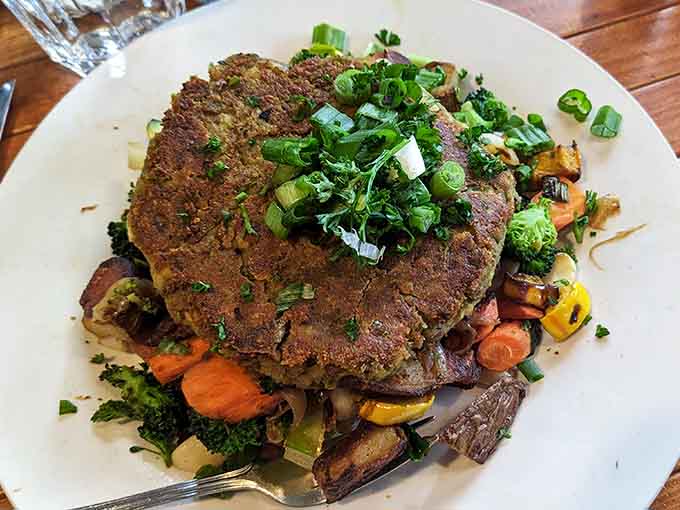 That vegan hash proves plant-based breakfast can be hearty, colorful, and completely crave-worthy without any compromises whatsoever.