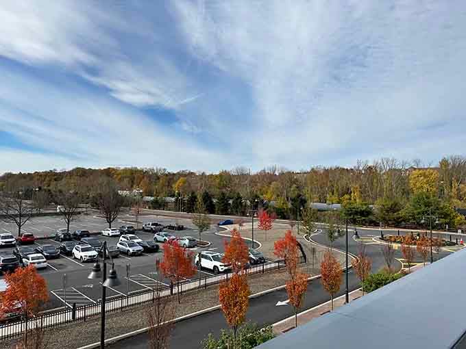 Ample parking that doesn't require a treasure map or divine intervention to find your car later, hallelujah.