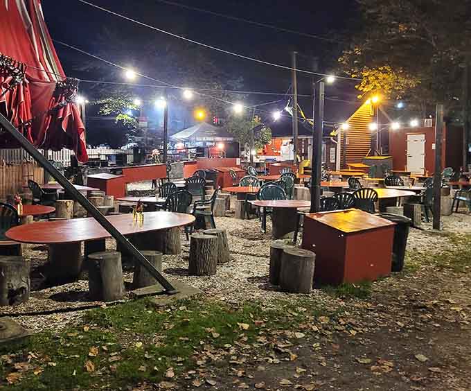 When the sun sets and the lights come on, The Place transforms into something between a fairy tale and a feast.