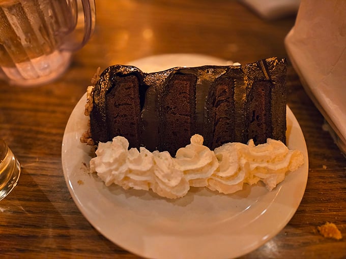Chocolate cake so decadent it deserves its own spotlight, possibly its own fan club as well.