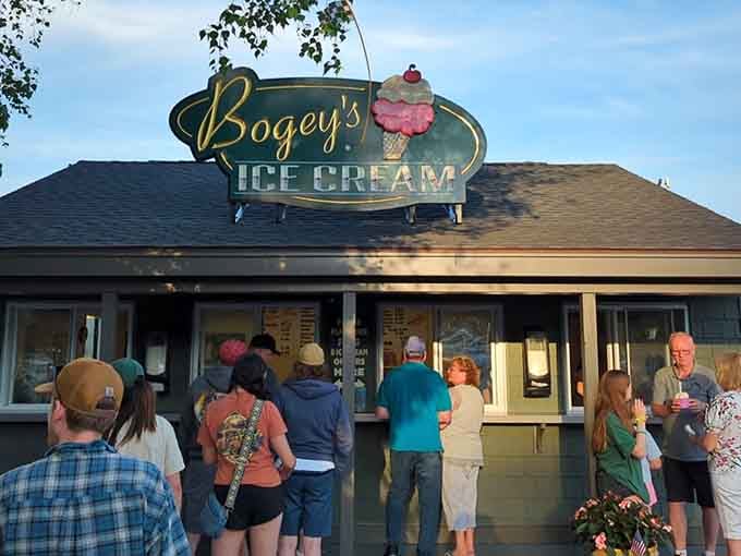 Bogey's Ice Cream draws crowds because life's too short to skip dessert, especially when it's this good.