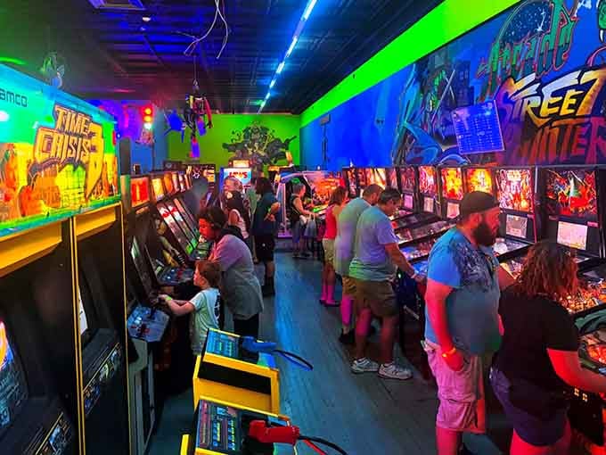 Real people having real fun without a smartphone in sight, imagine that for once.