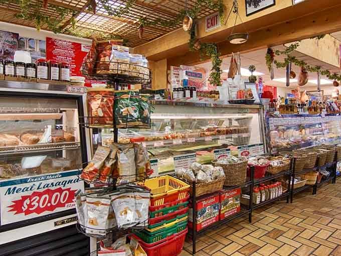 The deli counter where magic happens and sandwiches are born, one generous layer of meat at a time.