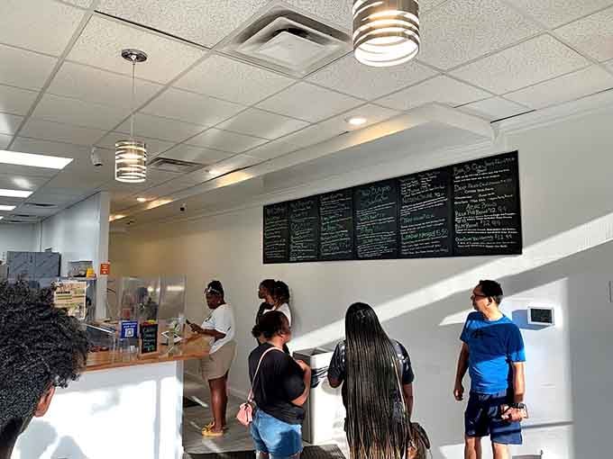 The line moves fast, but it's worth the wait for food that'll change your mind about vegan.