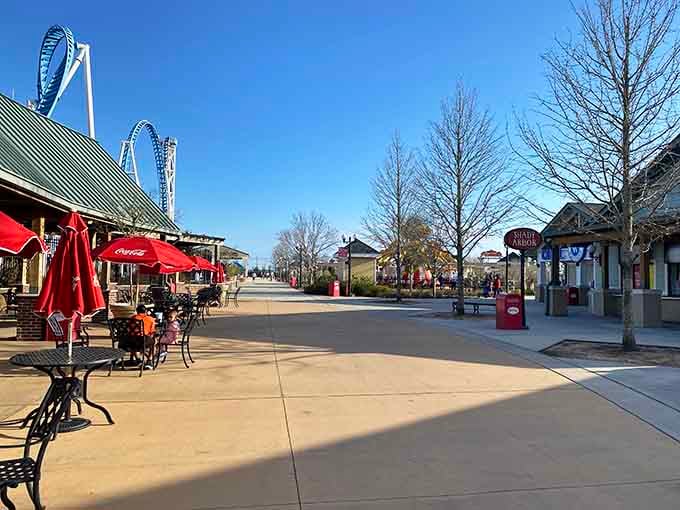 Wide walkways mean you can stroll without getting trampled, a luxury that becomes more appreciated with each passing birthday and sore knee.