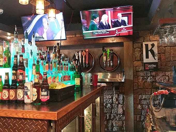 Behind every great pub is a well-stocked bar ready to complement your meal with the perfect cold beverage.