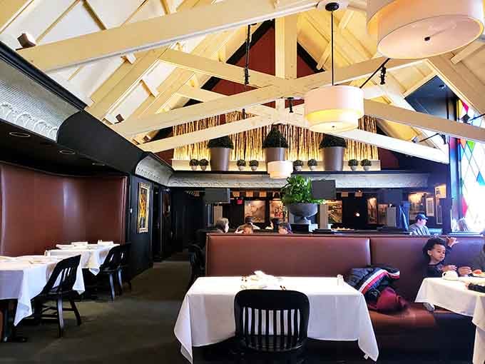 The architectural details and thoughtful design prove that ambiance matters just as much as what's on your plate.