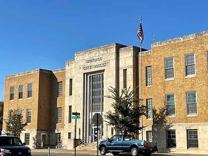 City Hall stands as Art Deco elegance, reminding us government buildings once prioritized beauty too.
