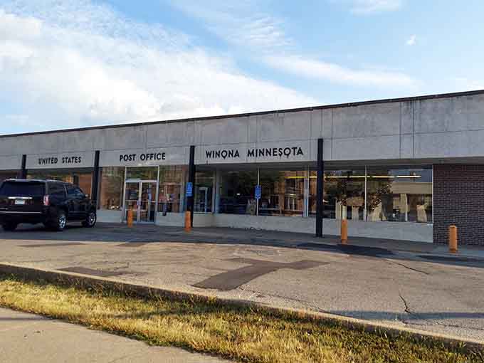 Even the post office here looks better than most buildings, because Winona doesn't do ugly architecture.