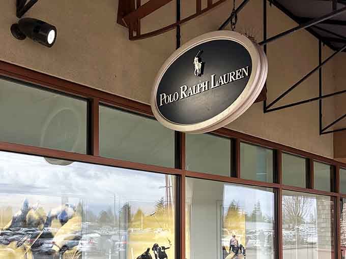 Polo Ralph Lauren's timeless elegance gets the outlet treatment, proving you can look distinguished without spending your retirement fund entirely.