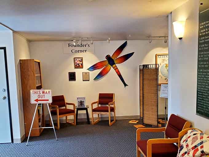 Founder's Corner celebrates the visionaries who believed kites deserved their own museum, and they were absolutely right.