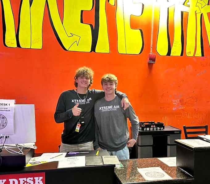 Friendly staff ready to help you navigate this wonderland of organized chaos and airborne entertainment with genuine smiles.