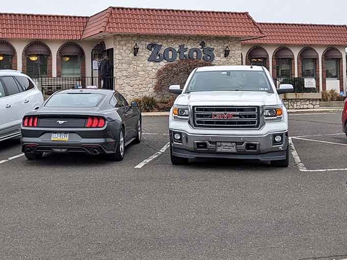 A packed parking lot is always the best restaurant review you could possibly ask for, honestly.