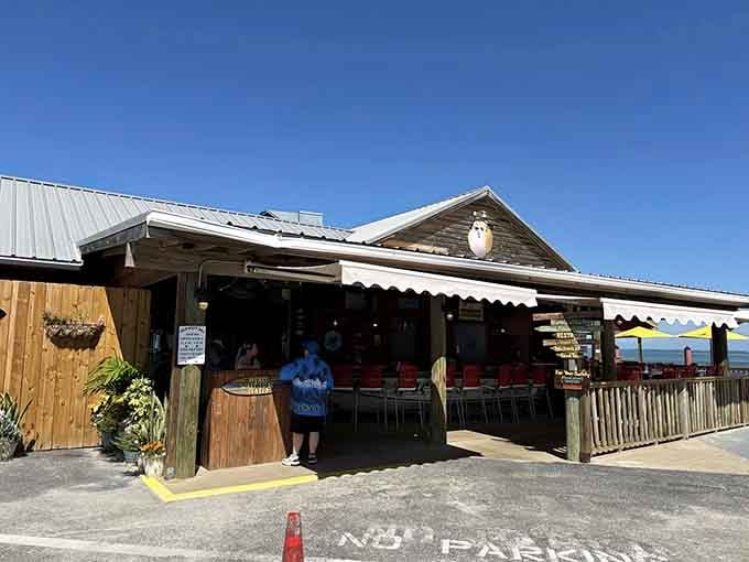 The open-air design and bayside location remind you that sometimes the best restaurants are the simplest ones.