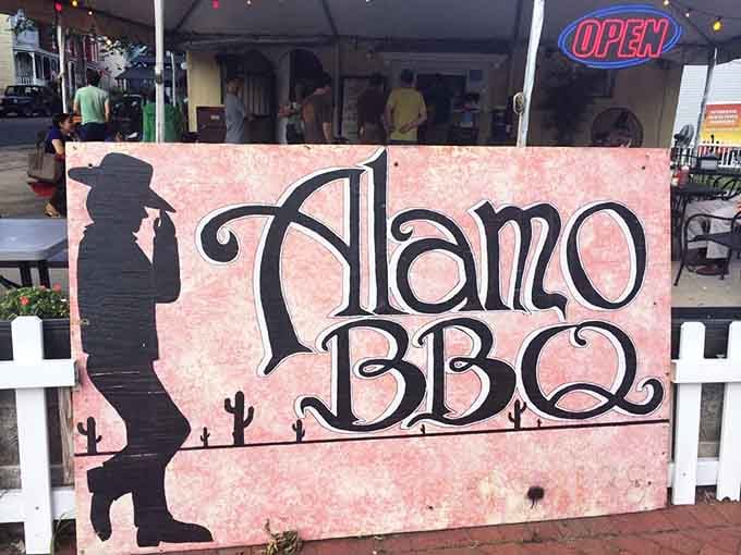 The sign that beckons barbecue lovers like a siren song you absolutely cannot and should not resist.