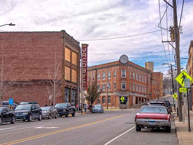 Downtown Alton's historic streetscape proves that some towns know how to preserve their character with style.