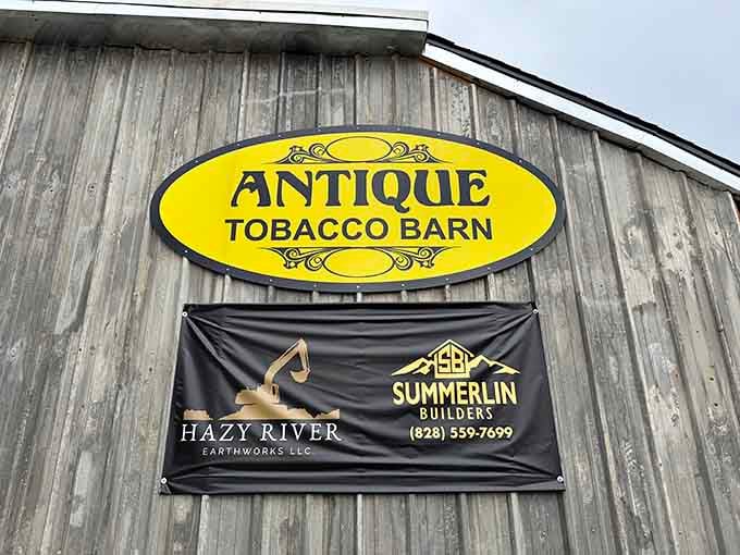 That bright yellow sign is visible from space, or at least from the highway, which is close enough.