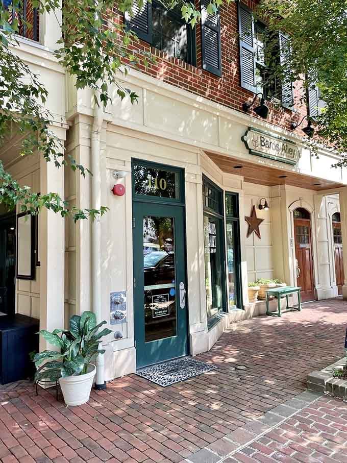 Classic architecture housing modern literary dreams on Vienna's picturesque brick sidewalks, absolutely perfect for strolling.