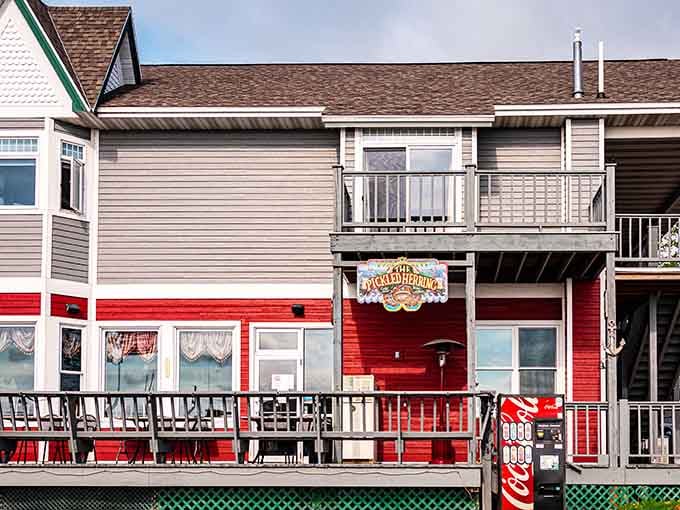 The Pickled Herring's waterfront deck is where lake views and good times meet in perfect harmony.