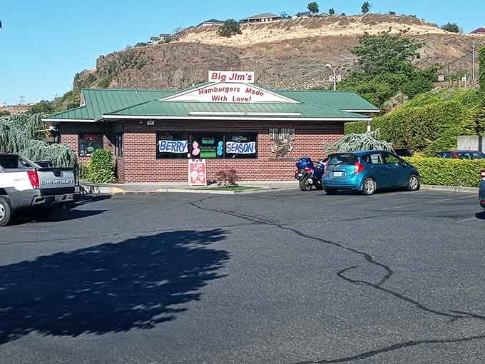 The front entrance welcomes you like an old friend, promising burgers made with love since day one.