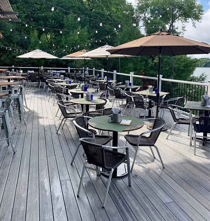 String lights twinkling above the lakeside deck transform ordinary dinners into magical evenings worth canceling other plans for.