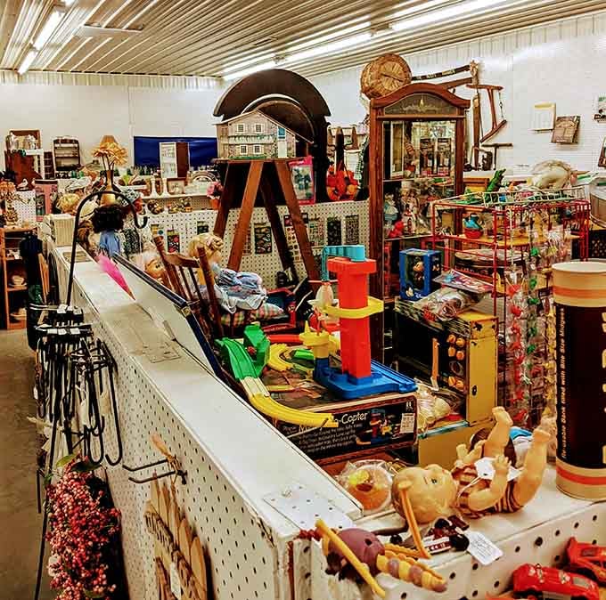 Colorful toys and collectibles create a wonderland where childhood memories come flooding back with every glance.