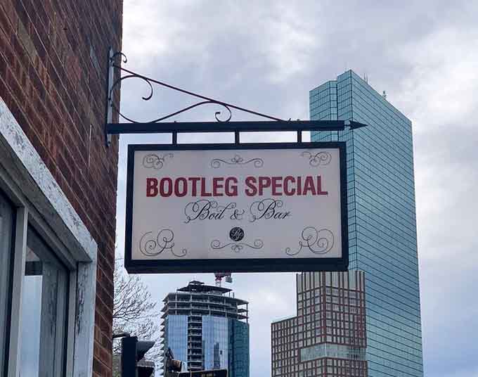 Classic signage announces this hidden gem with elegant simplicity, promising something special awaits inside those doors.