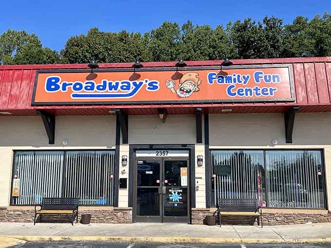 The cheerful storefront promises exactly what it delivers: honest fun without pretense, gimmicks, or disappointment lurking inside.